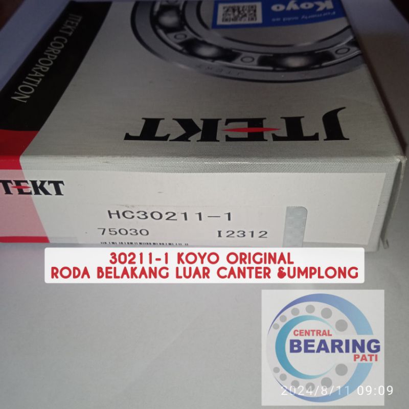 Jual 30211-1 KOYO ORIGINAL RODA BELAKANG LUAR CANTER &UMPLONG | Shopee ...