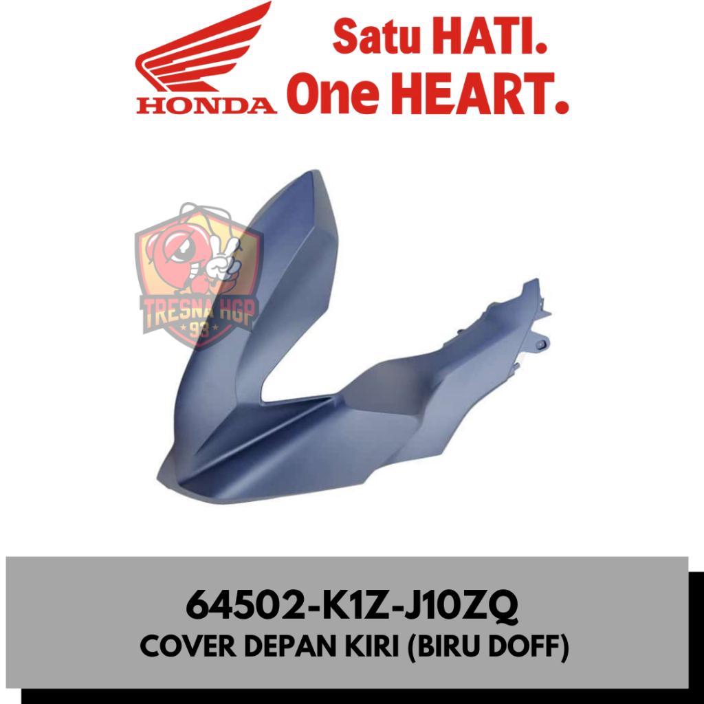 Jual 64502-K1Z-J10ZQ COVER DEPAN KIRI (BIRU DOFF) PCX 160 ORIGINAL ...