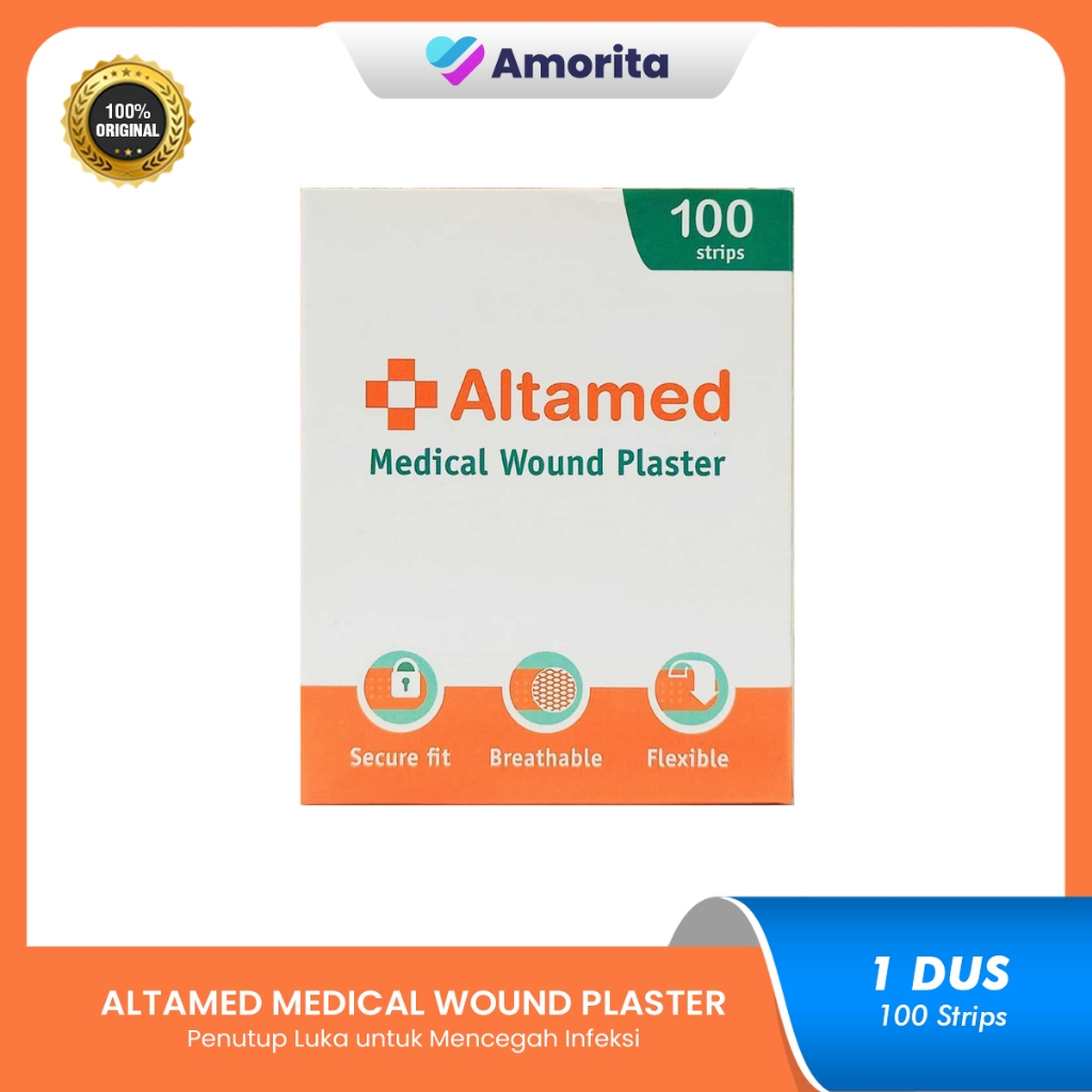 Jual Plester Luka Altamed Medical Wound Plaster 100 Strips | Shopee ...