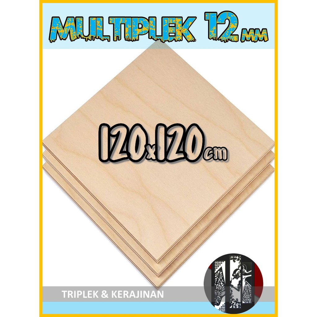 Jual Triplek 12mm 120x120 cm | Multiplek Plywood 12 mm 120x120cm | 120 ...
