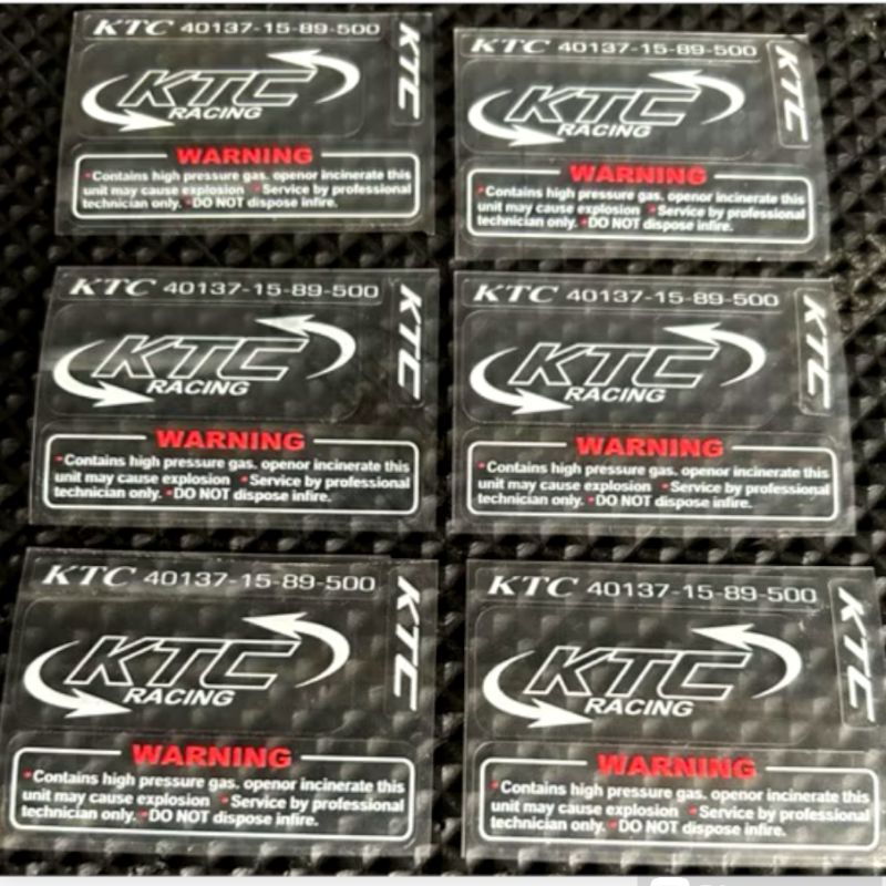 Jual Sticker shockbraker ktc racing terbaru STICKER STIKER SHOCK KTC ...