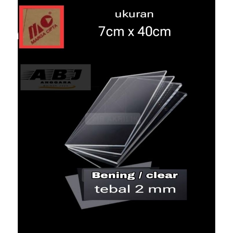 Jual Akrilik bening 2mm ukuran 7x40/Acrylic lembaran bening/Mika akrilik | Shopee Indonesia
