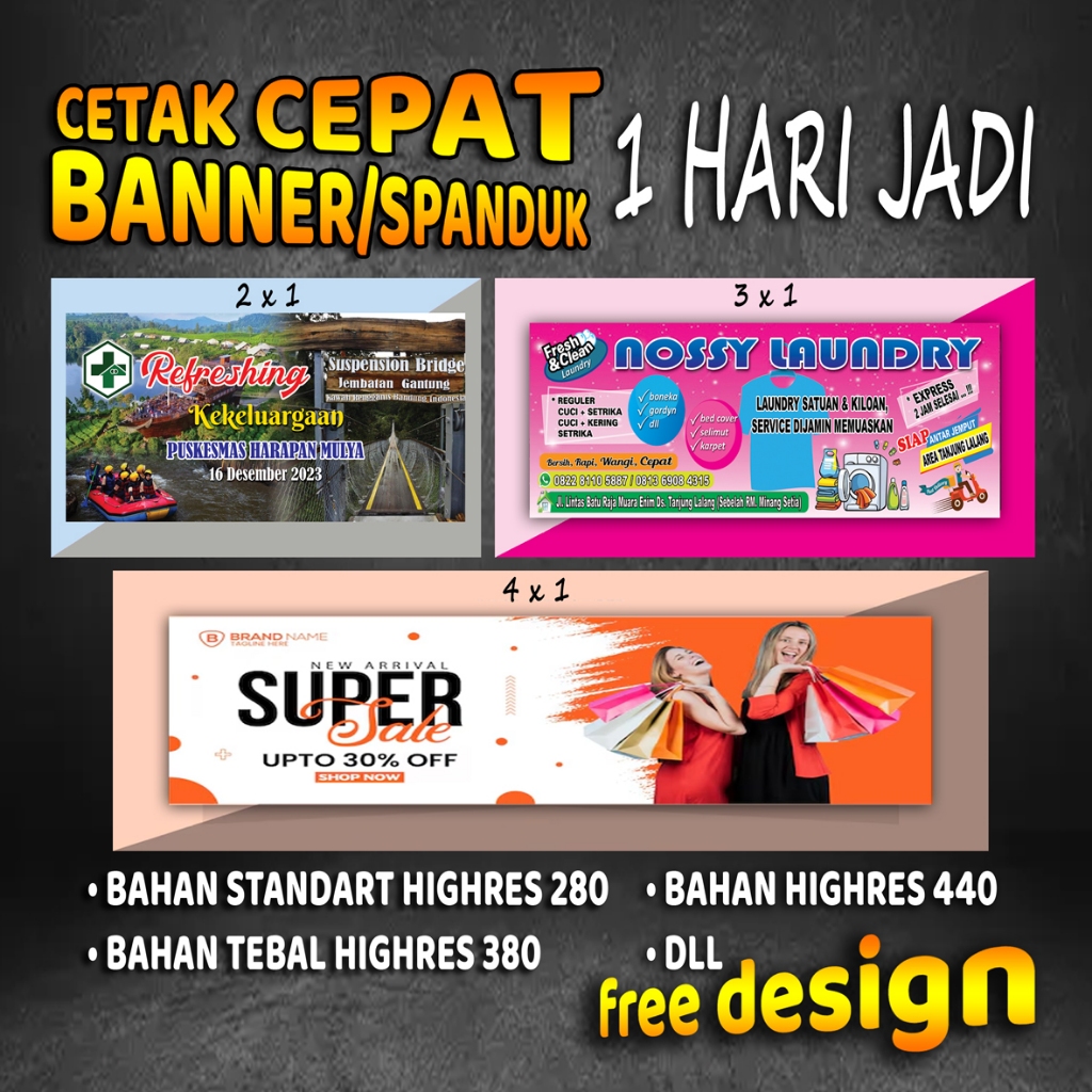Jual spanduk laundry | banner laundry | banner tour | spanduk jalan ...