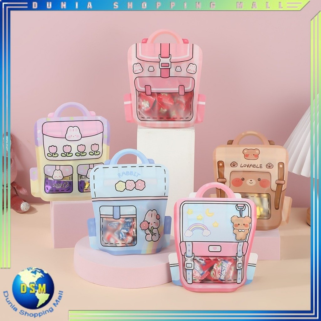 Jual DSM Goodie Bag Plastik Standing Pouch 2D Ulang Tahun Anak Motif ...