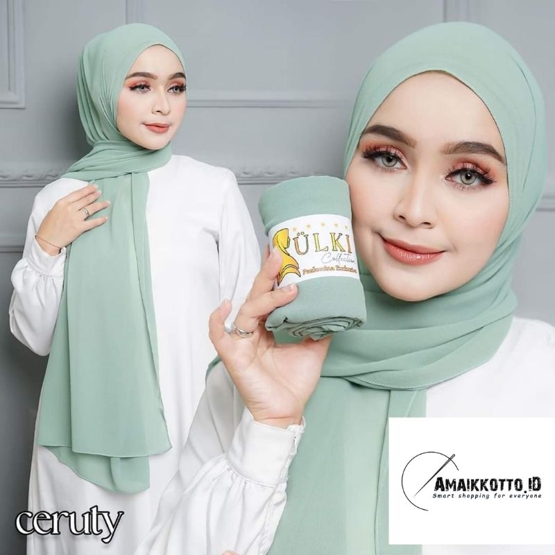 Jual Hijab Pashmina Polos Ceruty Baby Doll Premium / Hijab Pasmina Ceruty | by Amaikkotto ...