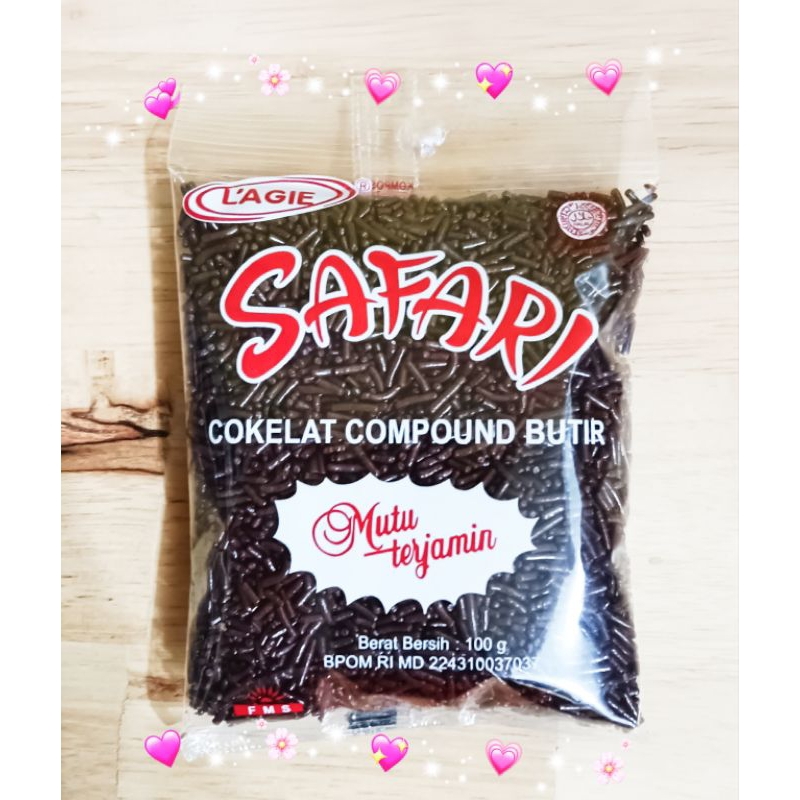 Jual SAFARI COKELAT COMPOUND BUTIR 100GR/COKLAT BUTIR | Shopee Indonesia