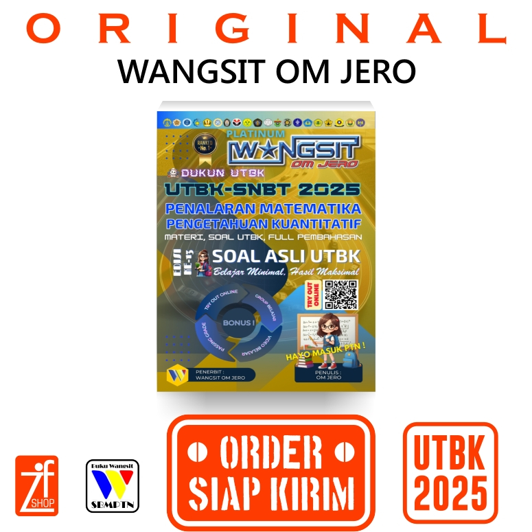 Jual Buku Wangsit Om Jero UTBK SNBT 2025 - PENALARAN MATEMATIKA & PENGETAHUAN KUANTITATIF 2025 ...