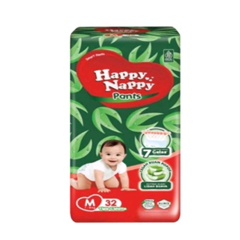 Jual Happy Nappy Smart Pants Popok Bayi Celana M32 | Shopee Indonesia