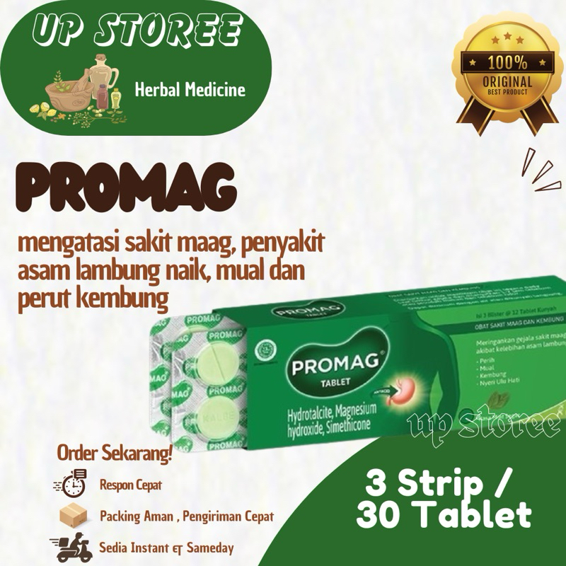 Jual PROMAG TABLET (3 STRIP 10 TABLET) | Shopee Indonesia