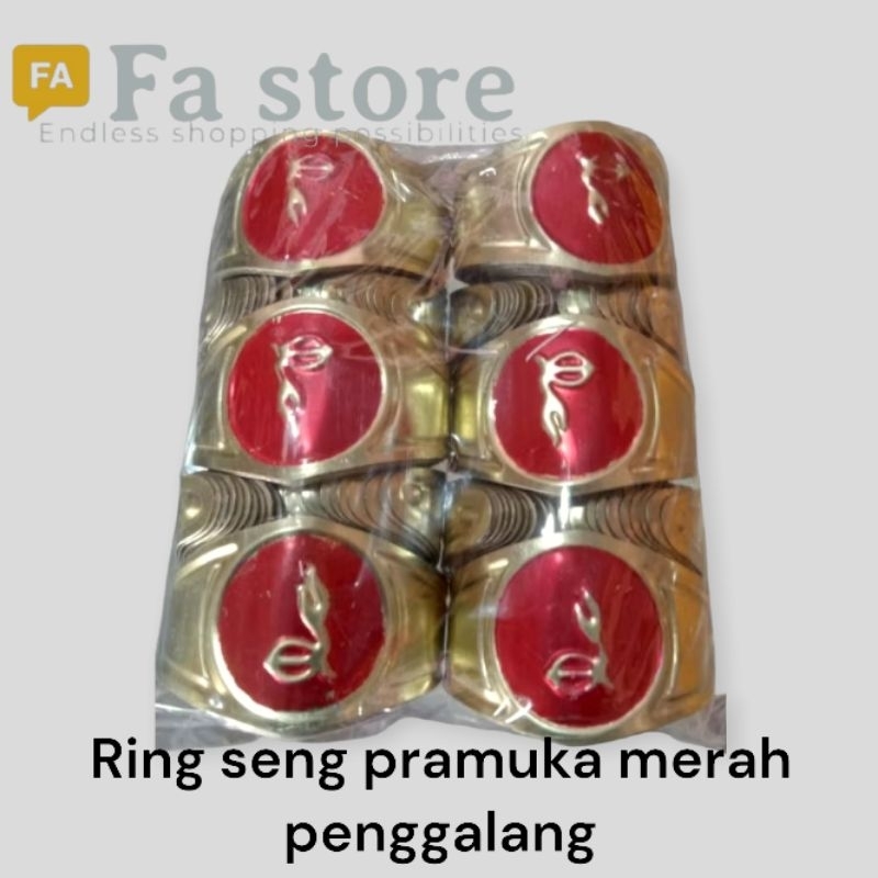 Jual ring hasduk pramuka seng merah|ring kacu pramuka penggalang ...