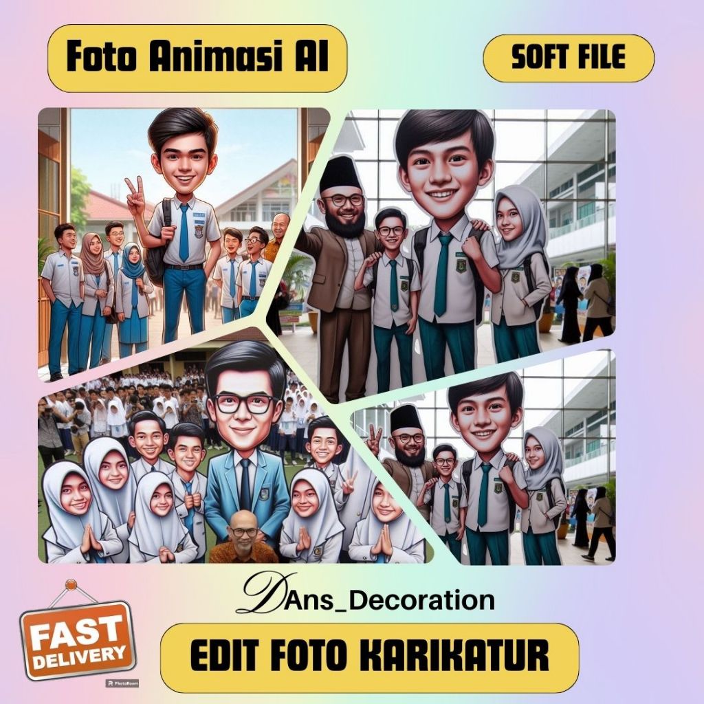 Jual Dans_Project " Edit Foto Bersama Teman Sekolah SMP SMA Menjadi ...