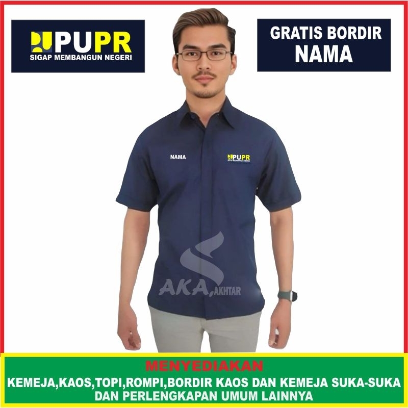 Jual KEMEJA KEMENTERIAN PUPR SERAGAM PUPR KEMEJA PUPR LENGAN PANJANG ...