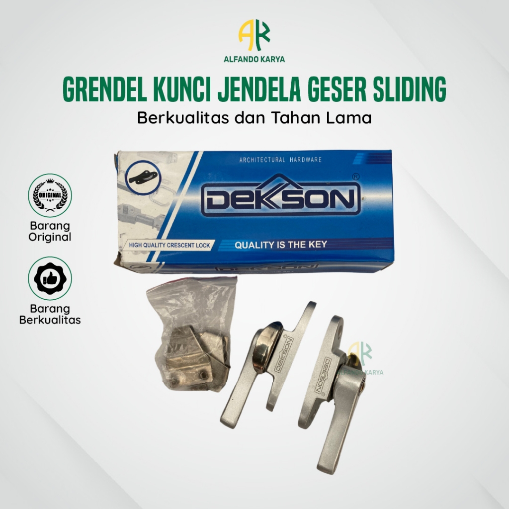 Jual Gerendel Kunci Jendela Geser Slinding Kuping Bahan Alumunium Slot ...