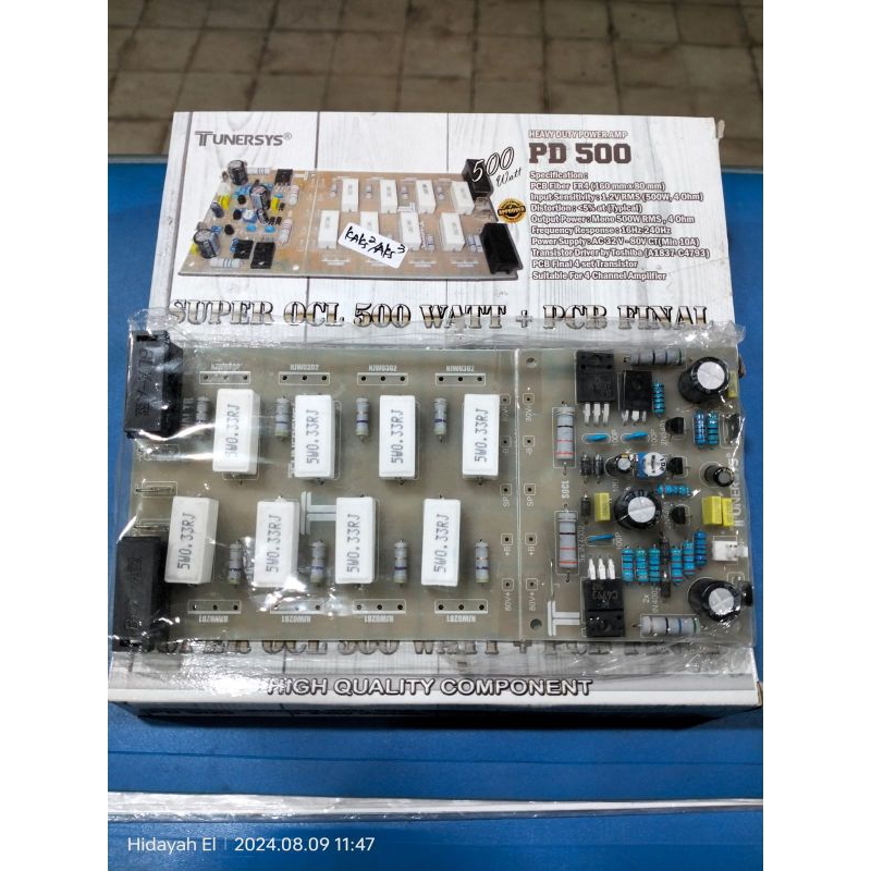 Jual Kit driver power super ocl PD 500 watt + pcb final fiber/tunersys | Shopee Indonesia