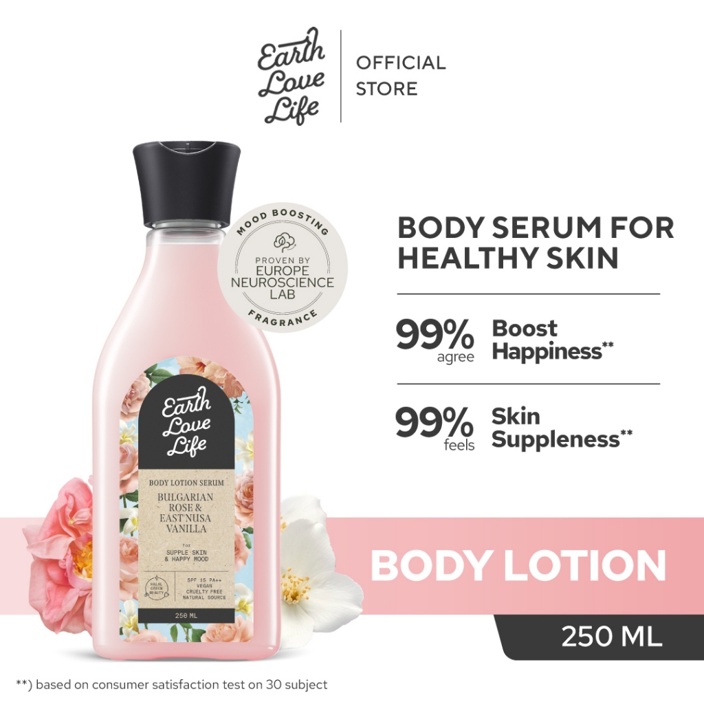 Jual EARTH LOVE LIFE Bulgarian Rose & East Nusa Vanilla Body Lotion 250 ...