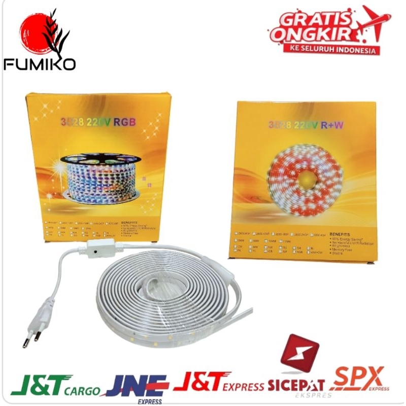 Jual LAMPU LED STRIP NECOSOE PANJANG 7M MERAH PUTIH/RGB 17 AGUSTUS ...
