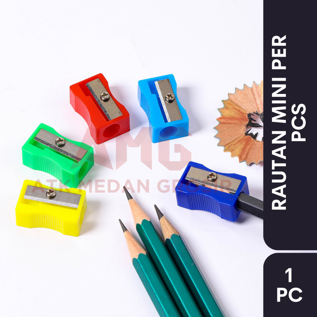 Jual RAUTAN PENSIL SERUTAN MINI WARNA WARNI PER PCS | Shopee Indonesia