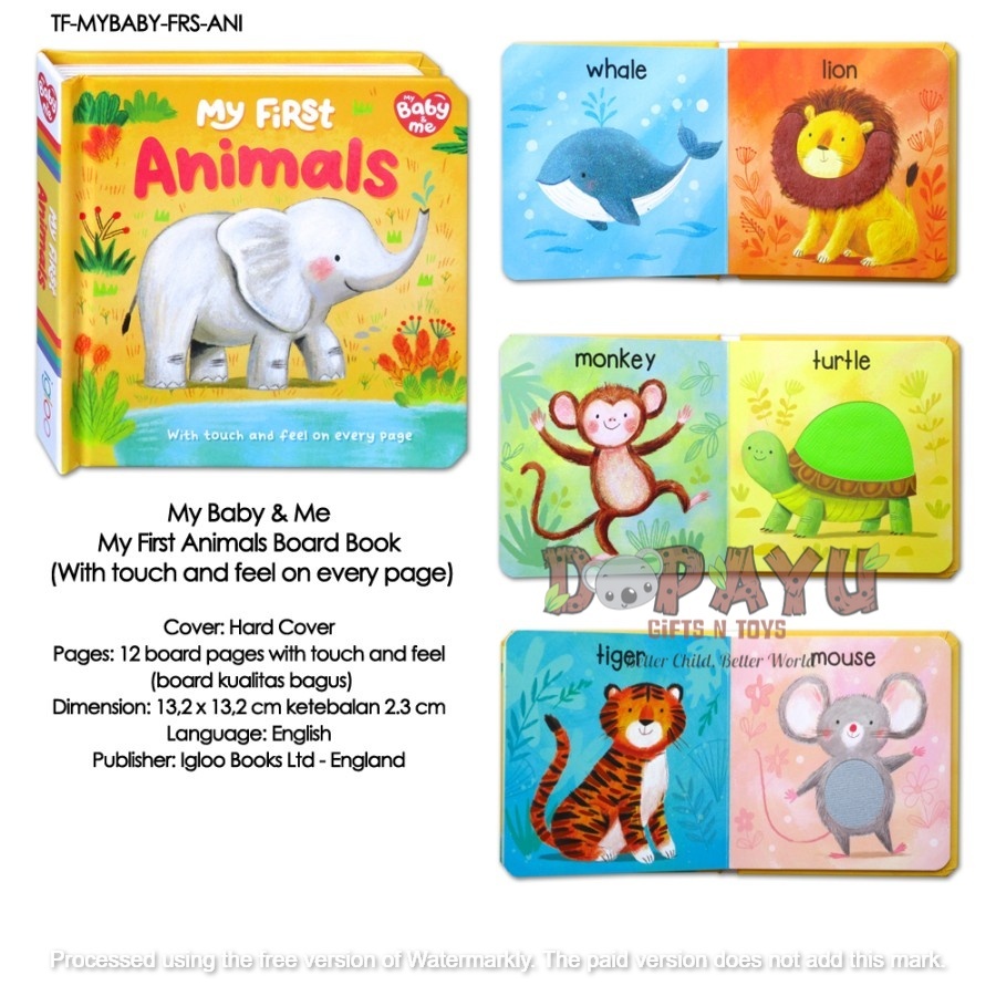 Jual Buku Anak Bayi Sensori setiap halaman TOUCH N FEEL MY FIRST ...