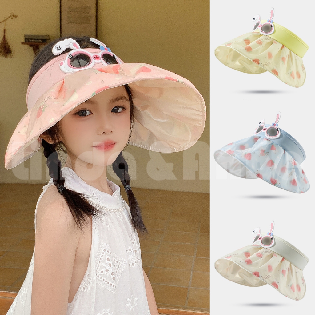 Jual L&A - Topi Visor Anak Karakter Rabbit Sunglasses Topi Pantai Lucu ...