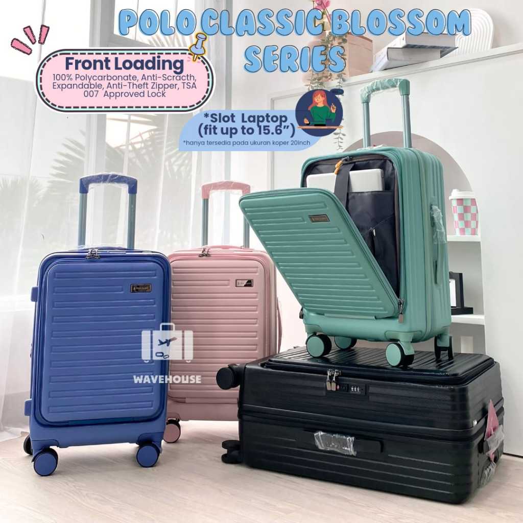 Jual Koper Laptop Polo Classic Original BLOSSOM Series 20 24 Inch Front ...