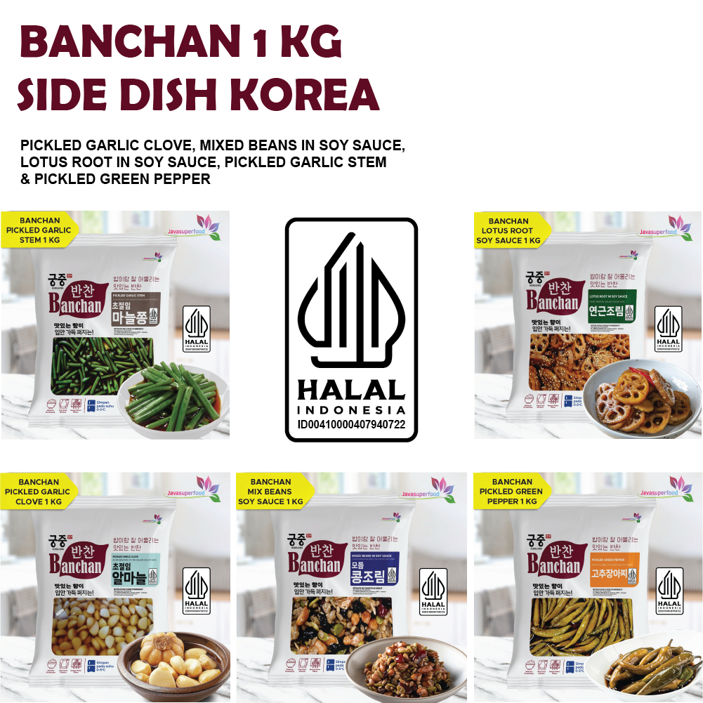 Jual BANCHAN SIDE DISH KOREAN FOOD 1 KG / KIMCHI / LOTUS / CABE IJO ...