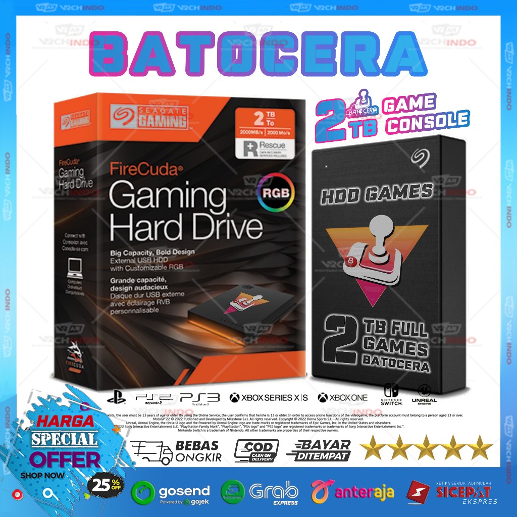 Jual 2TB Hardisk External Game Batocera / Retrobat - All in One HDD ...