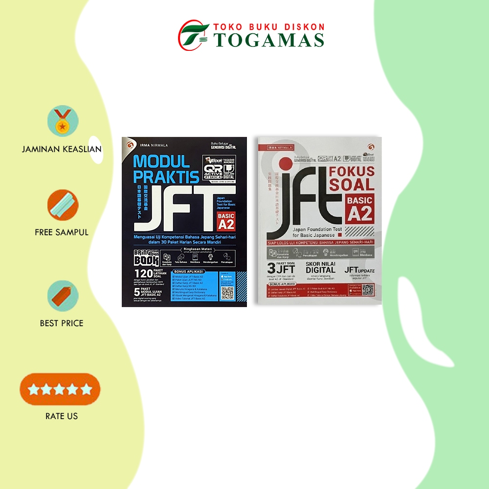 Jual Buku Modul Praktis JFT Basic A2 dan Fokus Soal JFT Basic A2 - IRMA NIRMALA | Shopee Indonesia