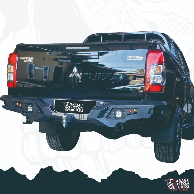 Jual Bumper Belakang Mitsubishi Triton Rear Bumper Strada Triton Towing ...