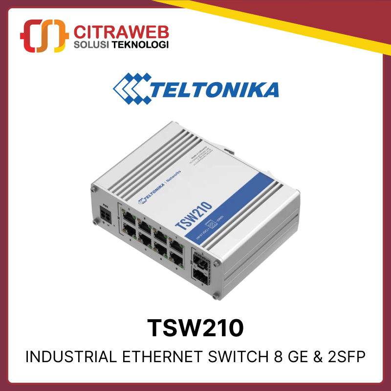 Jual Teltonika TSW210 Industrial Unmanaged Switch 8GE 2SFP | Shopee ...