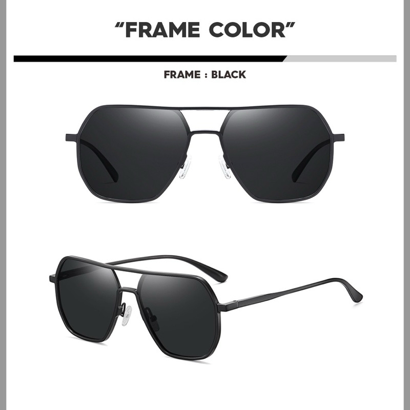 Jual RETRO - Kacamata Hitam Aviator Polarized Anti Radiasi UV 400 Sunglasses Pria/Wanita 8692 ...