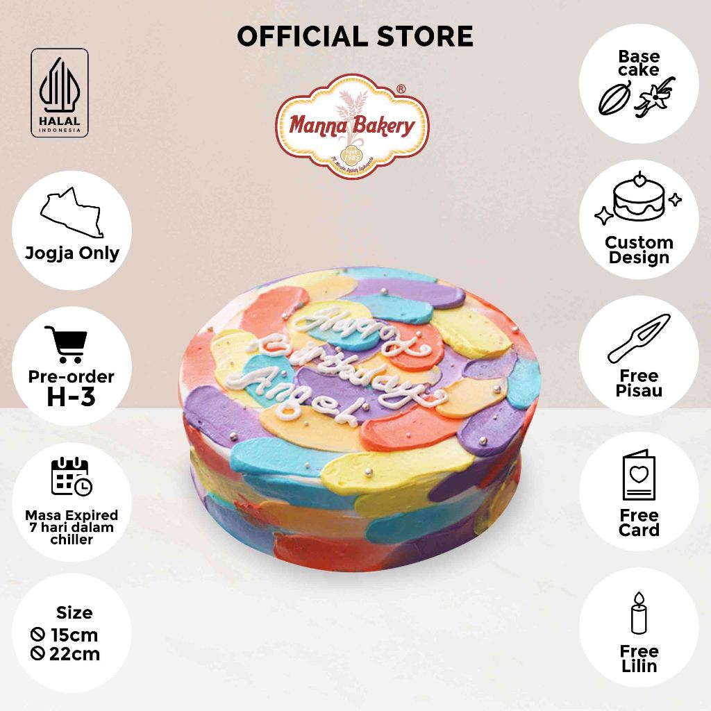 Jual KOREAN LETTERING MINIMALIST CAKE/ KUE ULANG TAHUN / BIRTHDAY CAKE ...