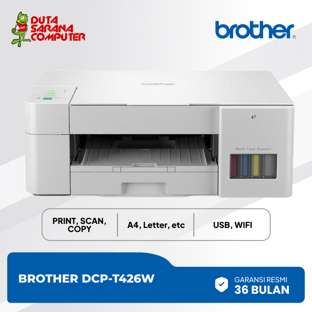 Jual BROTHER DCP-T426W PRINTER PRINT, COPY, SCAN, WIFI | Shopee Indonesia