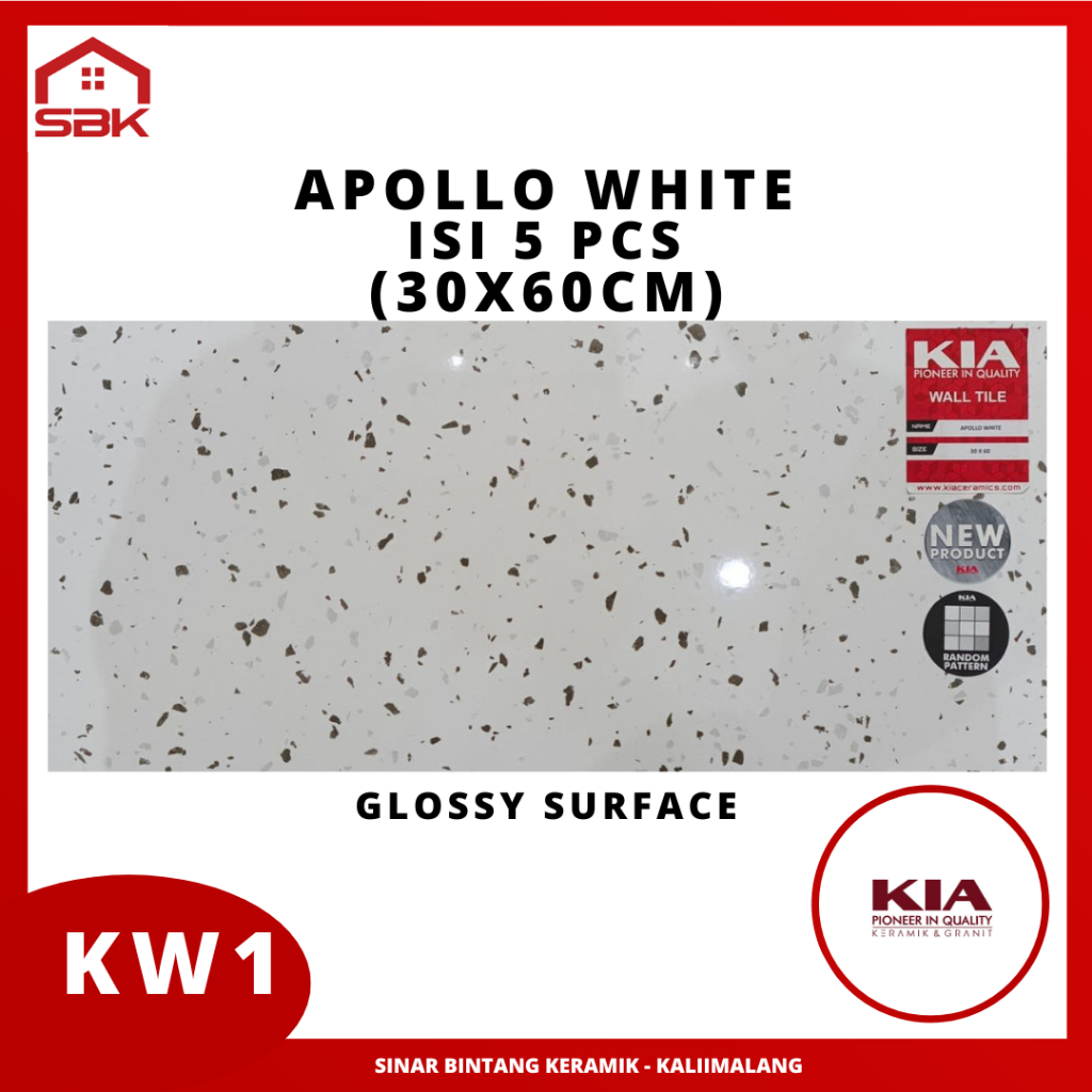 Jual Keramik Dinding 30x60 Rectified Apollo White | Shopee Indonesia