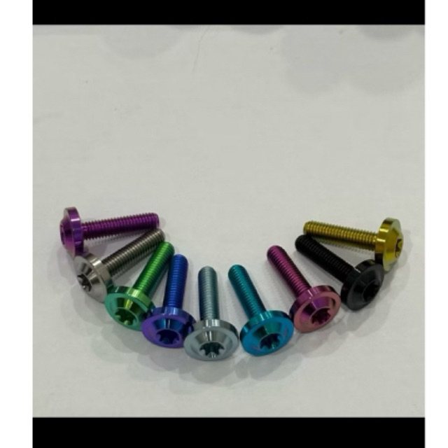 Jual Baut Titanium Gr5 M5x25 Drat 8 x 25 Big Head | Shopee Indonesia