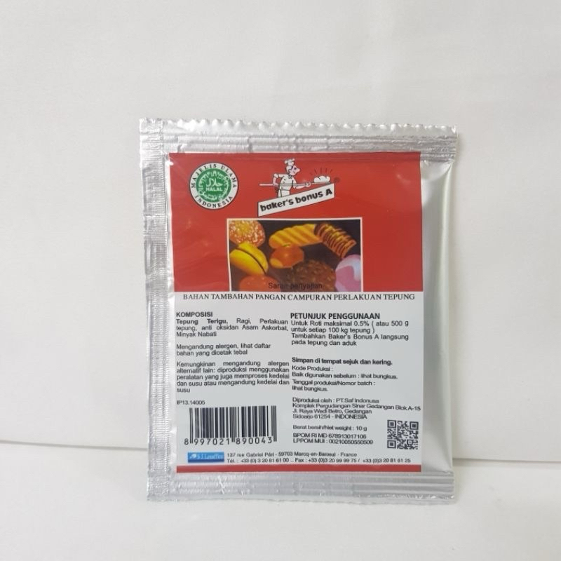 Jual Baker Bonus Bread Improver Sachet 10gr | Shopee Indonesia