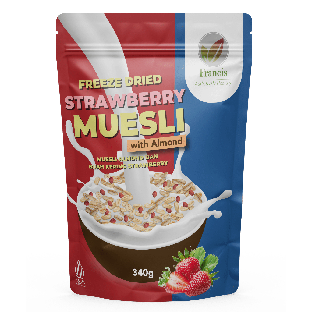 Jual Francis - Freeze Dried Strawberry Muesli And Almonds 340 Gram ...