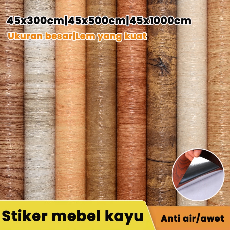 Jual senior stiker serat kayu walpaper lantai stiker kayu wallpaper ...