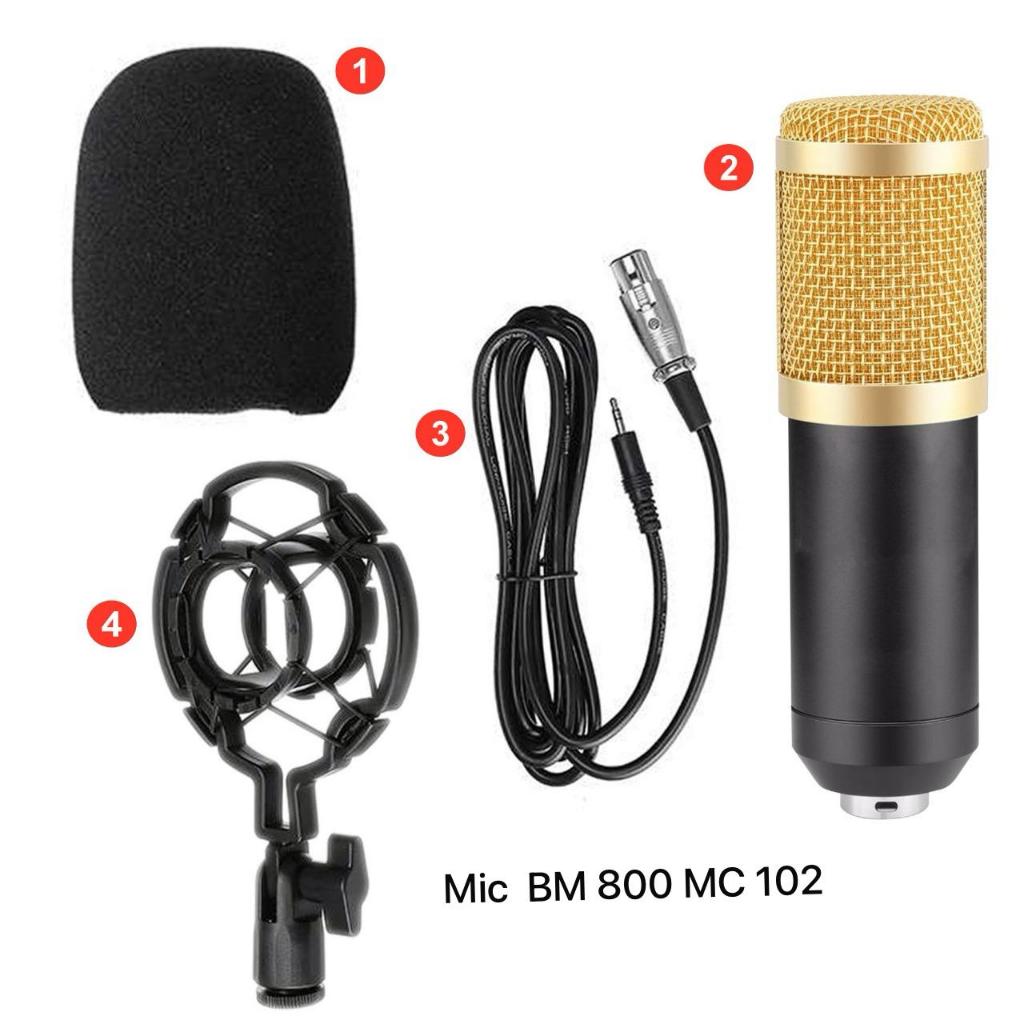 Jual Stand Microphone / Mikrofon Mic Condenser BM 800 Untuk PC ...