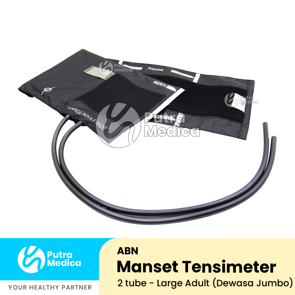 Jual ABN Manset Tensimeter 2 Selang Dewasa Jumbo Large [Random] / Nylon ...