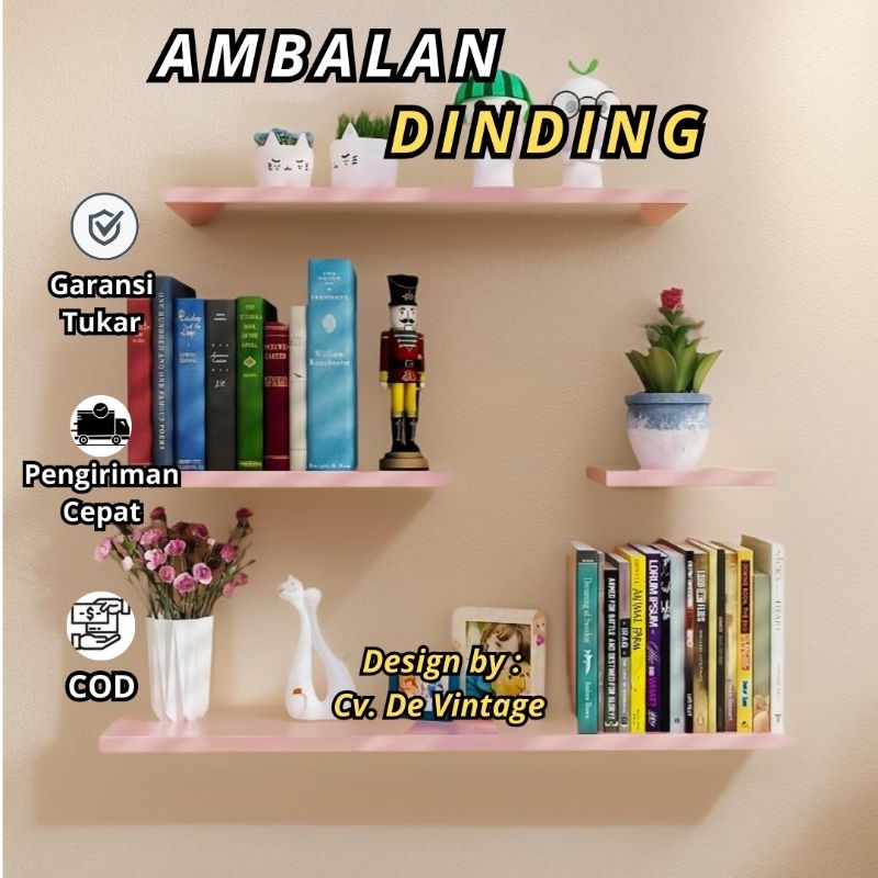 Jual AMBALAN DINDING RAK PAPAN KAYU DEKORASI RUMAH KAMAR TIDUR ...
