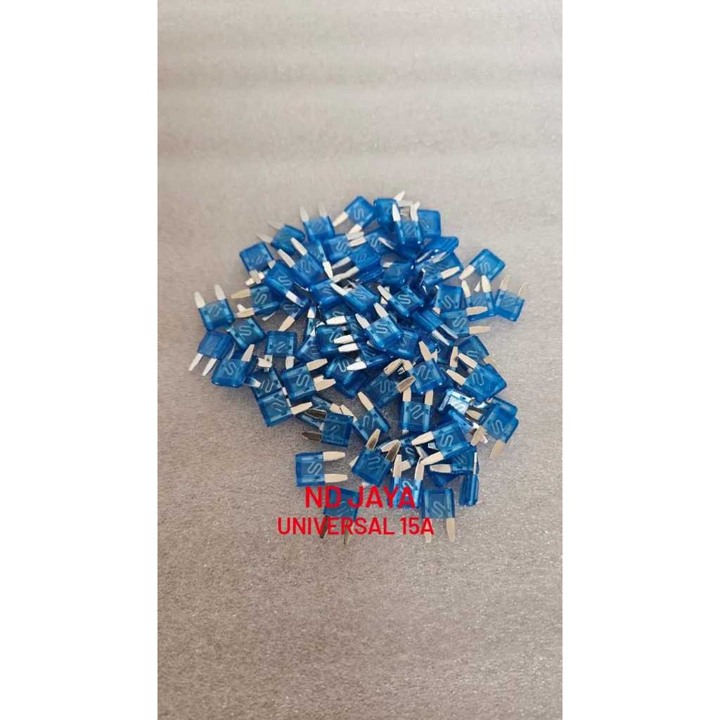 Jual Sekring/Fuse Blade Mini DX/Gigi Tikus 15A HARGA 10PC | Shopee ...