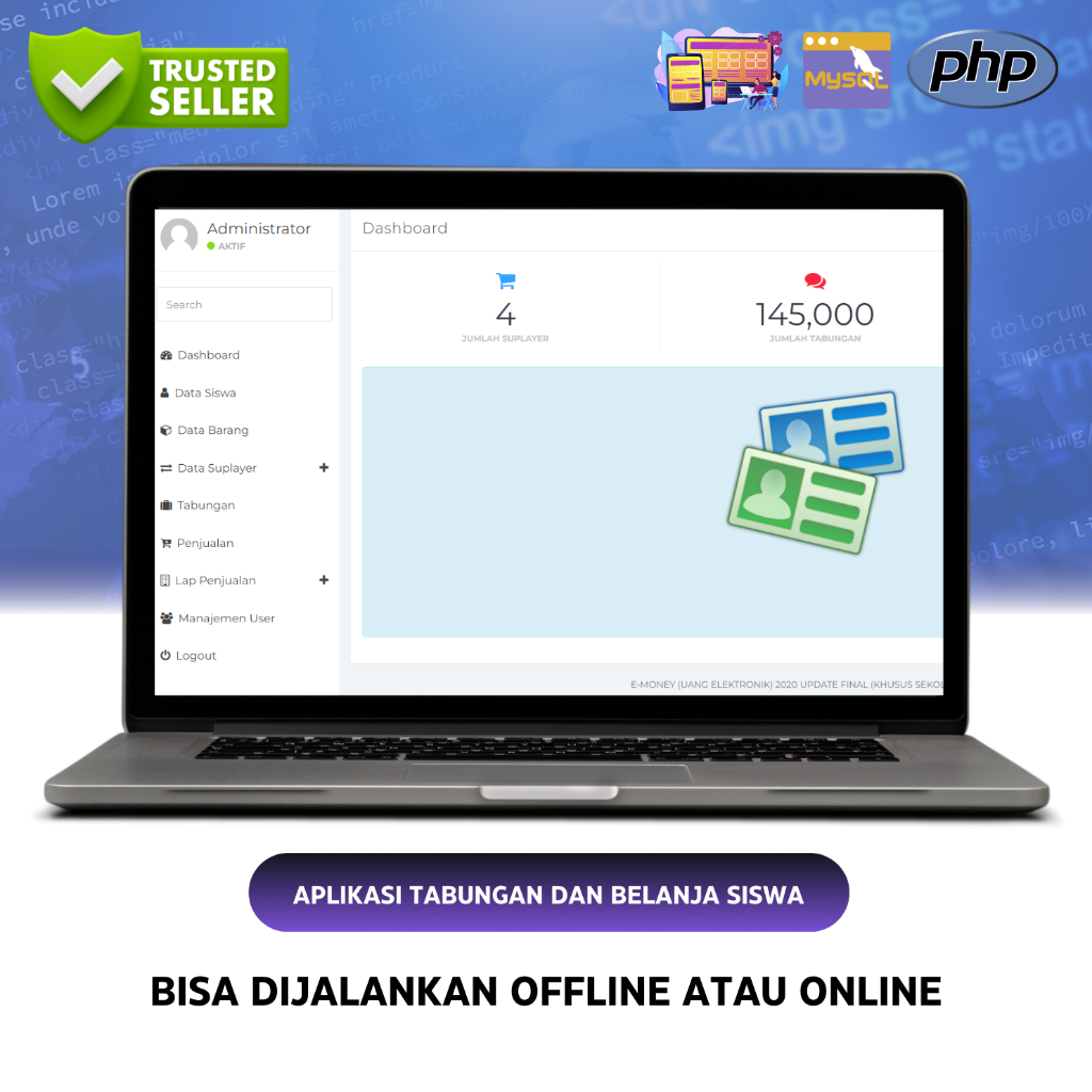 Jual Smart Student Wallet Aplikasi Tabungan dan Emoney Siswa | Shopee ...