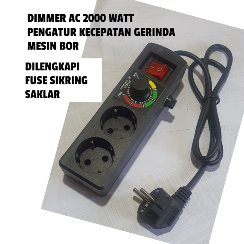 Jual AEBRAND DIMMER AC 2000 WATT + FUSE SIKRING - PENGATUR KECEPATAN ...