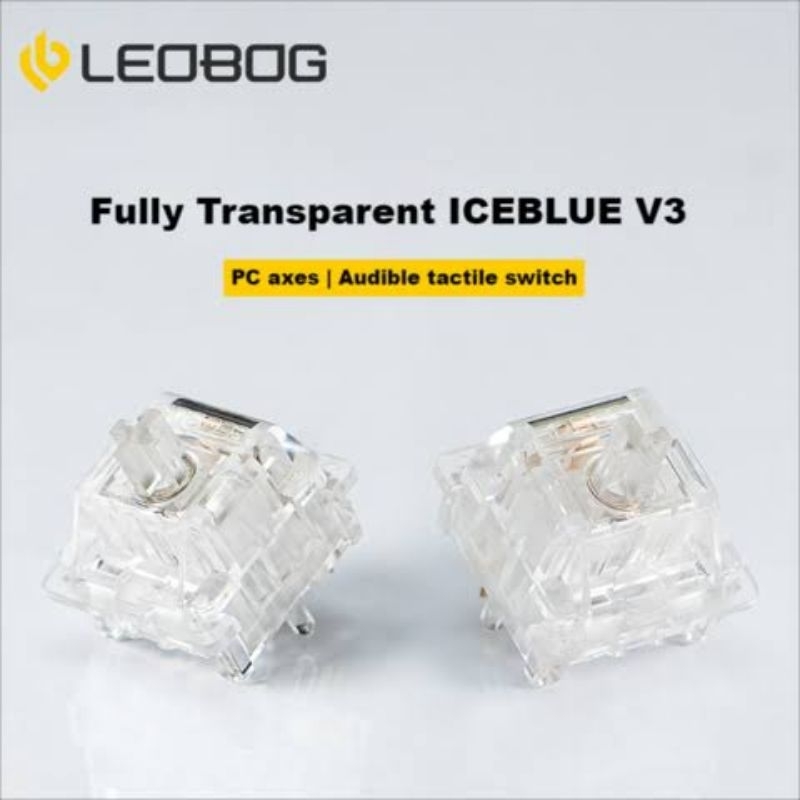 Jual LEOBOG Ice Blue Switch 83 Keys Clicky Tactile Type Mechanical ...
