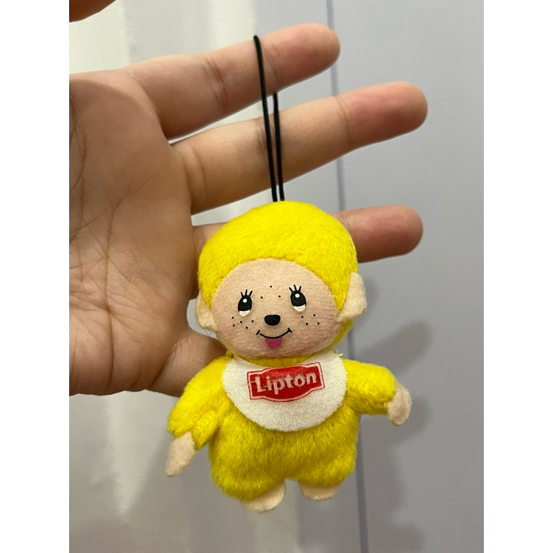 Jual Ganci Monchhichi kuning Sekiguchi x Lipton Gantungan hp boneka ...