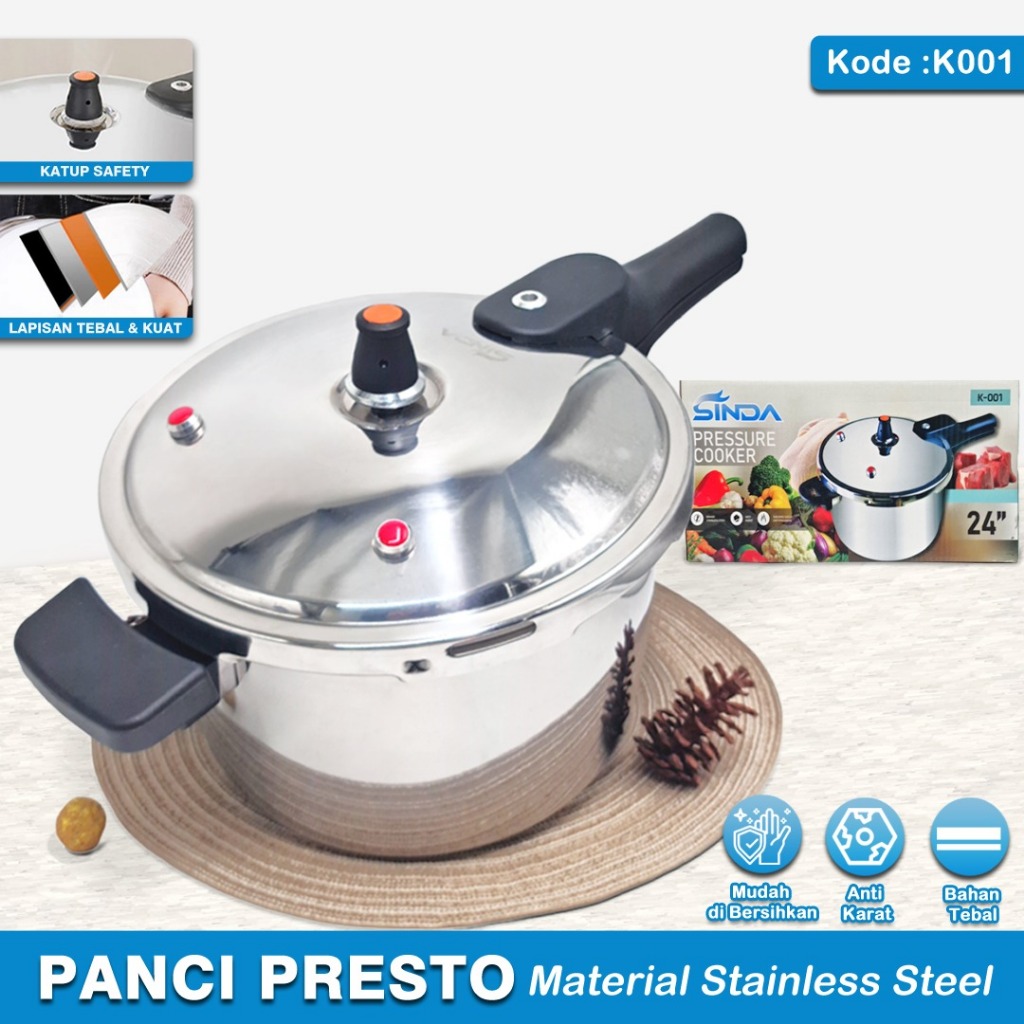 Jual SINDA PANCI PRESTO STAINLESS 8 LITER PANCI STEAMER PANCI KUKUSAN | Shopee Indonesia