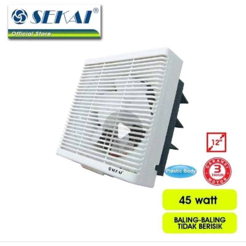 Jual EXHAUST FAN SEKAI dinding ukuran 12 inch 35 watt | Shopee Indonesia