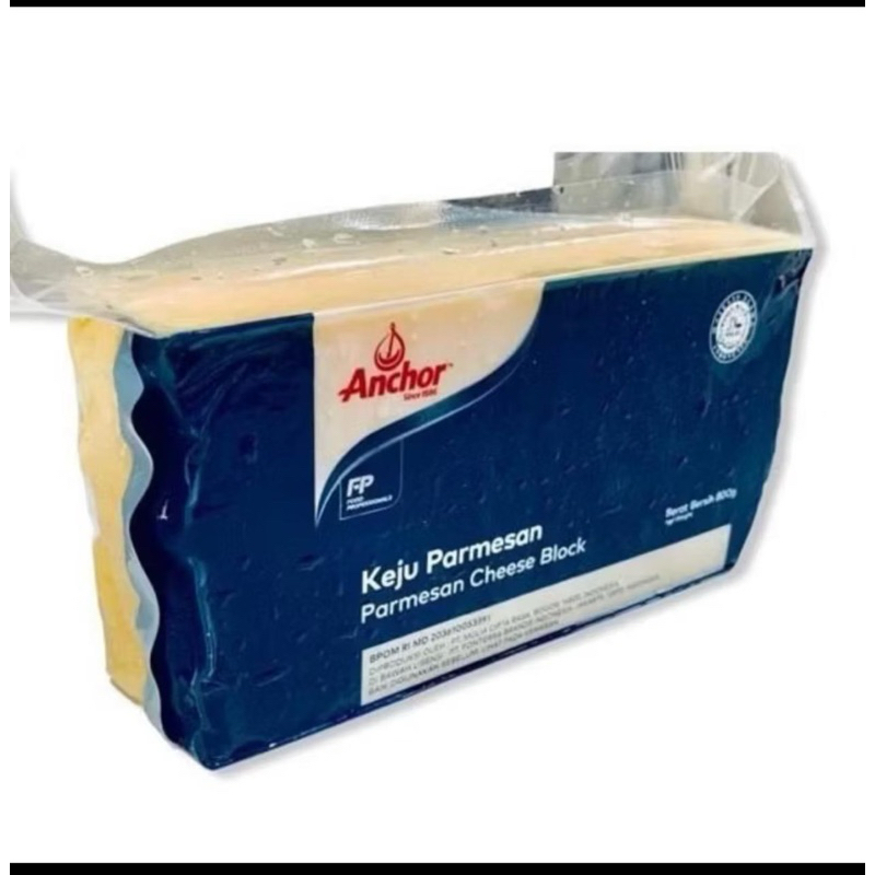 Jual ANCHOR KEJU PARMESAN CHEESE BLOK BLOCK 800 GRAM (KEMASAN ASLI ...