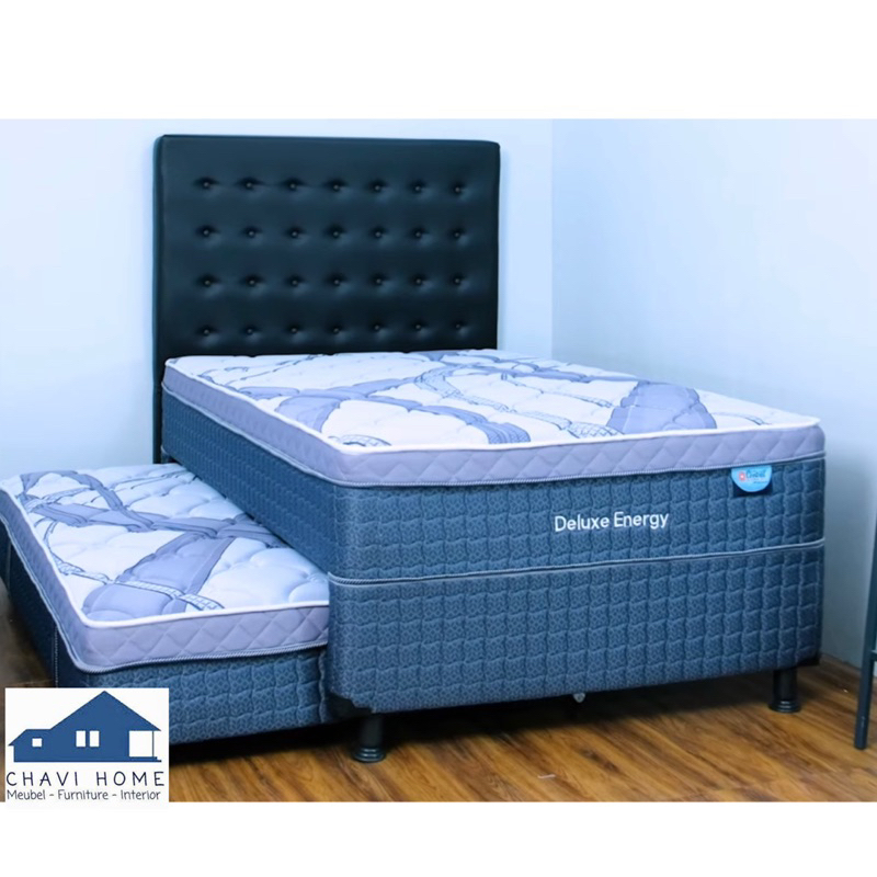 Jual set springbed 2in1 sorong spring bed central deluxe energy ranjang ...