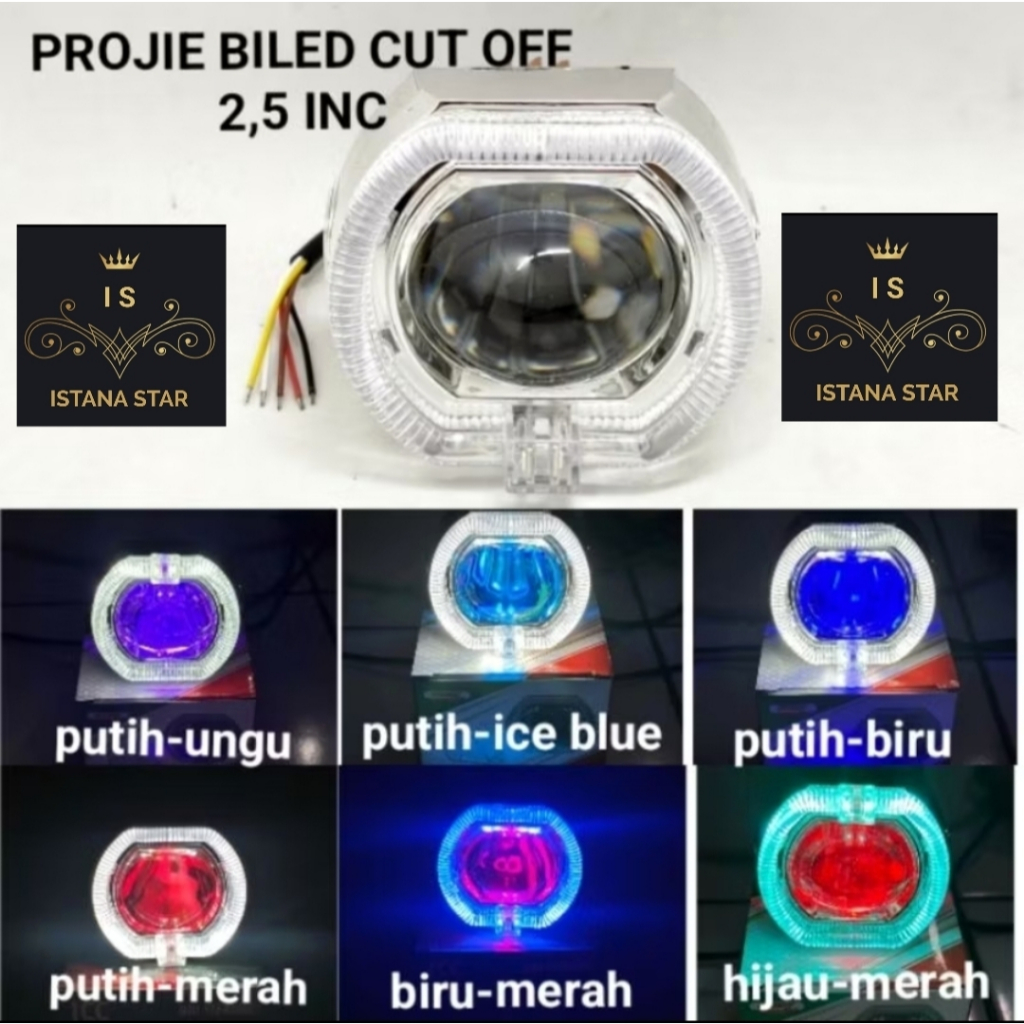 Jual Lampu projie biled 25 watt lampu led billed lensa cut off daymaker ...